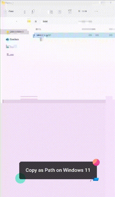 Windows 11 trên Menu có Copy as Path... Tính năng nhỏ mà tiện ghê ...