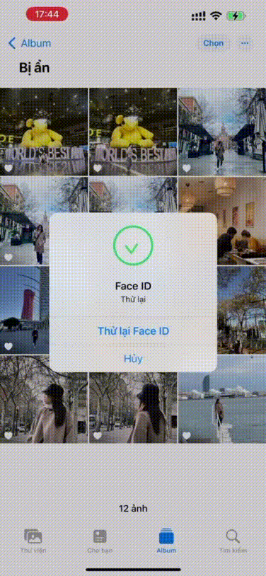 Với iOS 16, cần FaceID mới có thể mở được thư mục hình ảnh Ẩn của ...